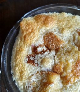 Soft Maple Bread Pudding that makes a cozy autumn brunch
