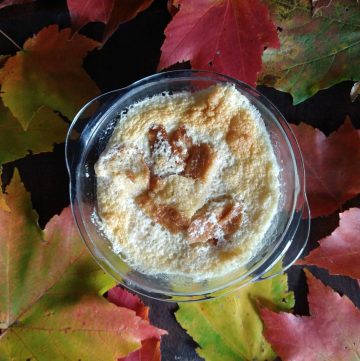 Soft Maple Bread Pudding that makes a cozy autumn brunch