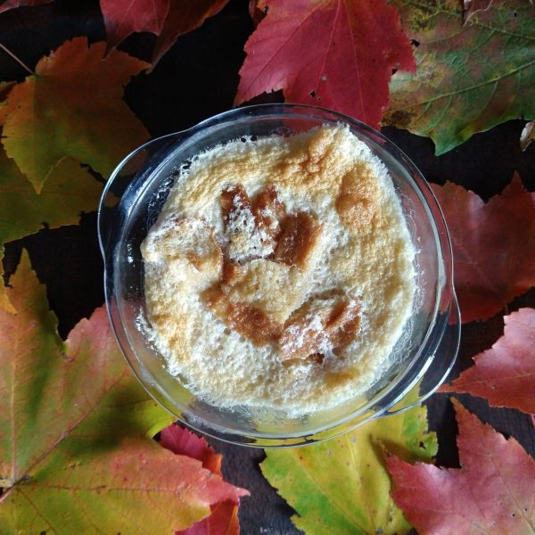 Soft Maple Bread Pudding that makes a cozy autumn brunch
