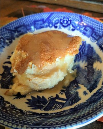 Soft Maple Bread Pudding that makes a cozy autumn brunch